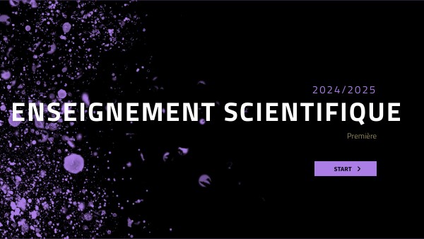 Présentation Ens Sci 1ere | Genially