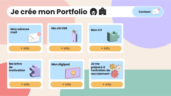 Je crée mon portfolio | Genially