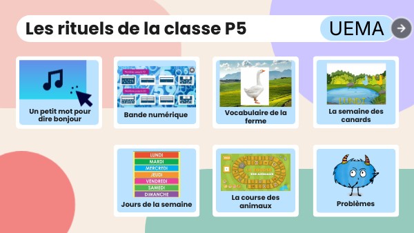 Accueil rituels de la classe