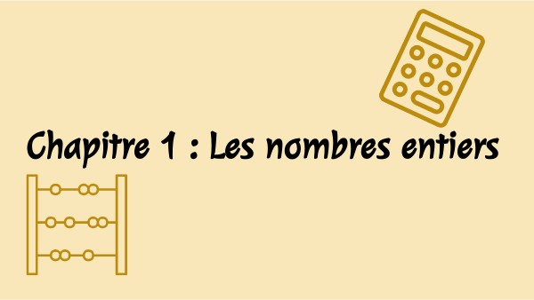 Chapitre 1 : Les nombres entiers | Genially