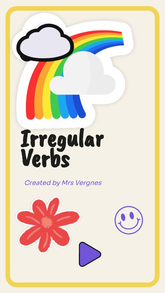 Rainbow Irregular Verbs