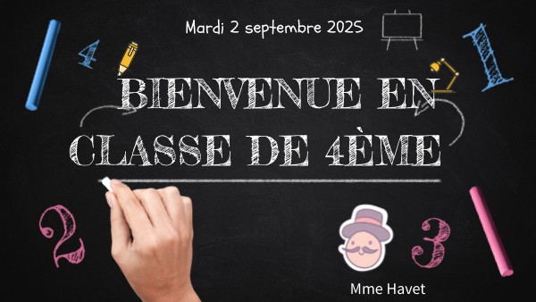 Bienvenue en classe de quatrième | Genially