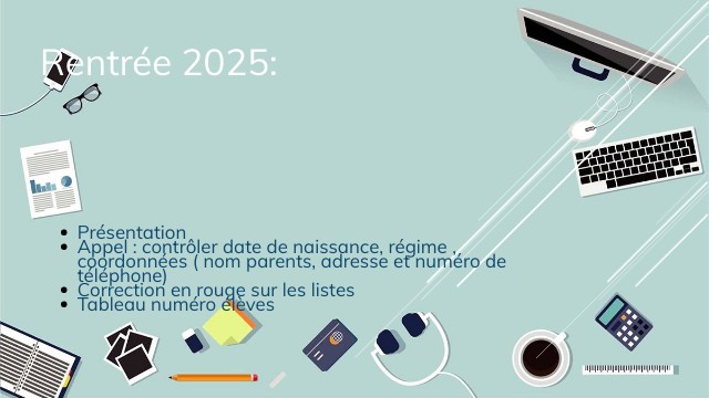 Copie - Rentree presentation ppt