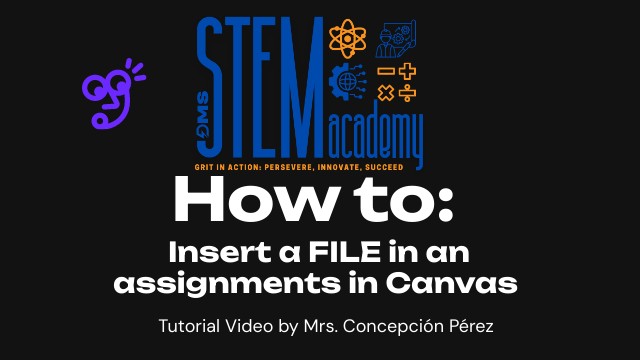 How to: Insert a File in a Canvas Assignment | Genially