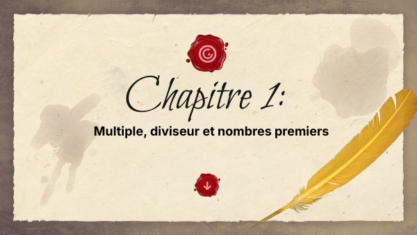 1 Multiple Diviseur et Nombres premiers | Genially