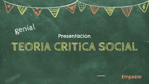 teoría critica social