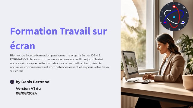 FORMATION TRAVAIL SUR ECRAN.pptx | Genially