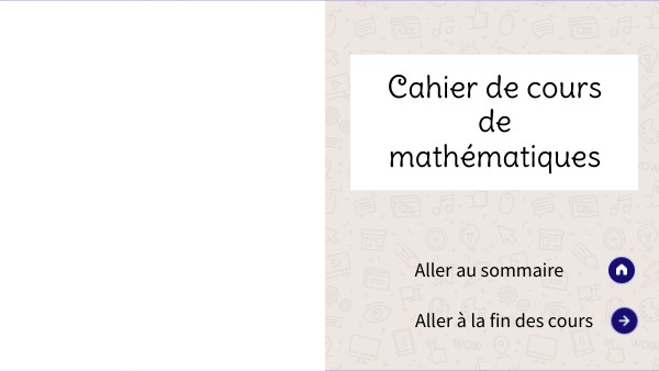 2024 3èmeC cahier de cours | Genially