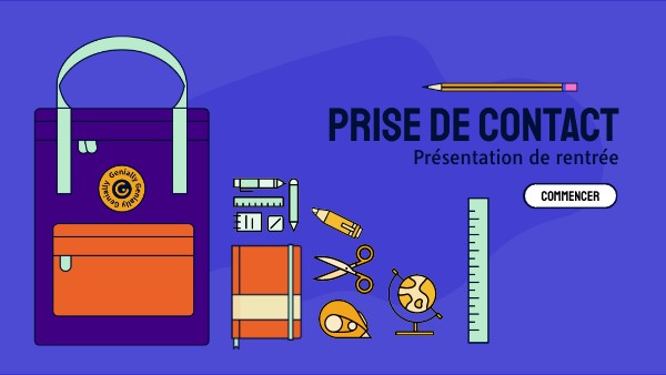 Prise de contact | Genially