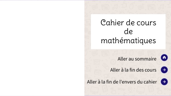 2024 5èmeG10 cahier de cours | Genially