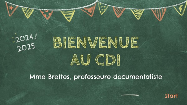 Présentation du CDI 2024 | Genially