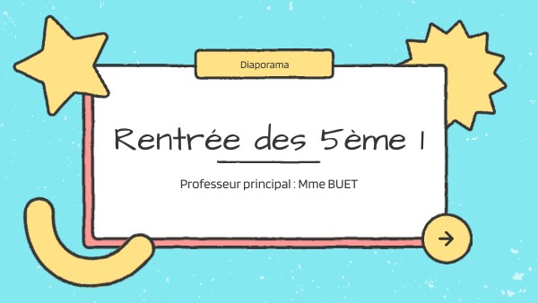 Rentrée 5e1 2024