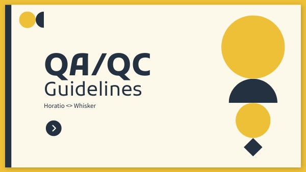 [Whisker] QA/QC Guidelines
