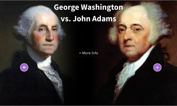 Washington vs. Adams | Genially