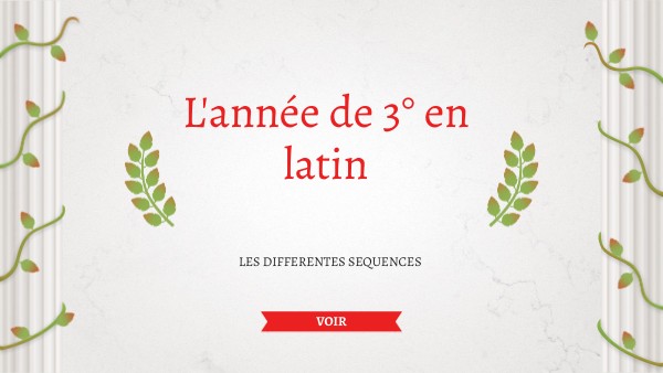 Programme 3° latin | Genially