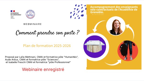 Carte mentale accompagnement prise de poste | Genially