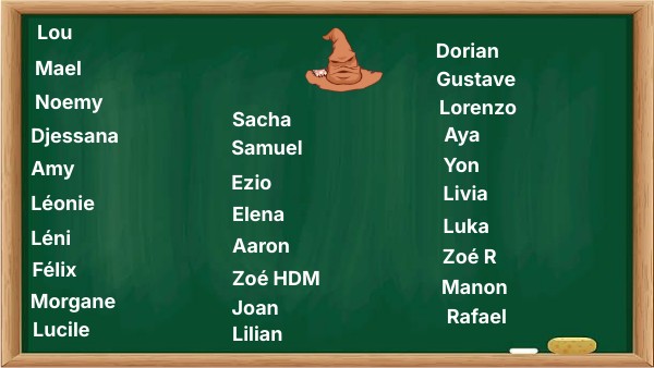 Affectation maison 6B