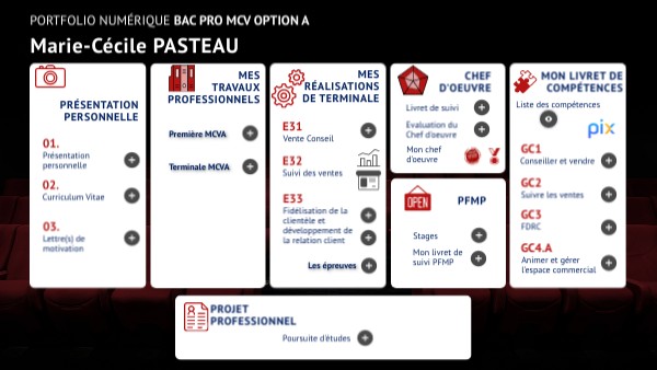 Portfolio - Bac pro MCV | Genially