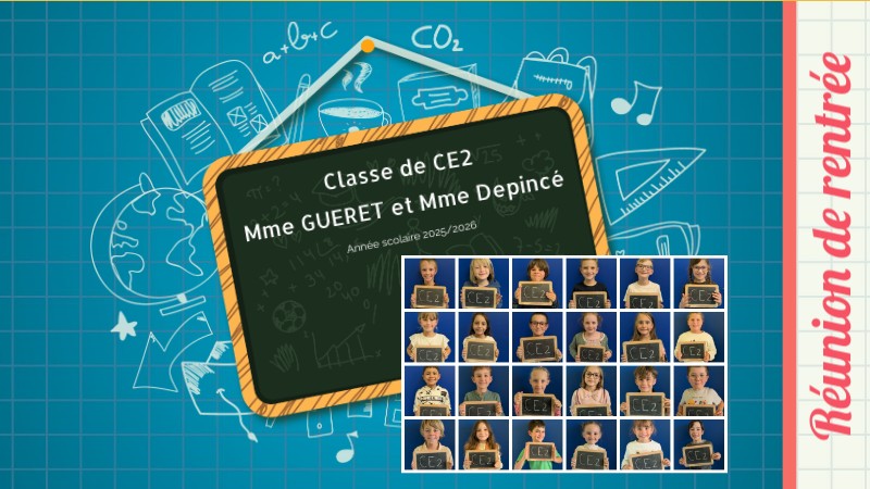 Réunion de rentrée - Classe CE1-CE2 2024/2025 | Genially
