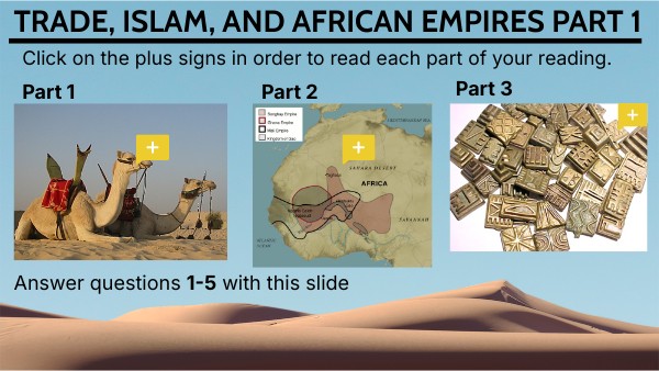 $$$Trade, Islam, and African Empires