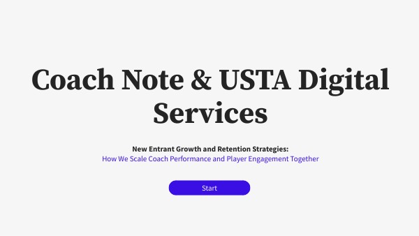 USTA Digital Services Discovery & Demo
