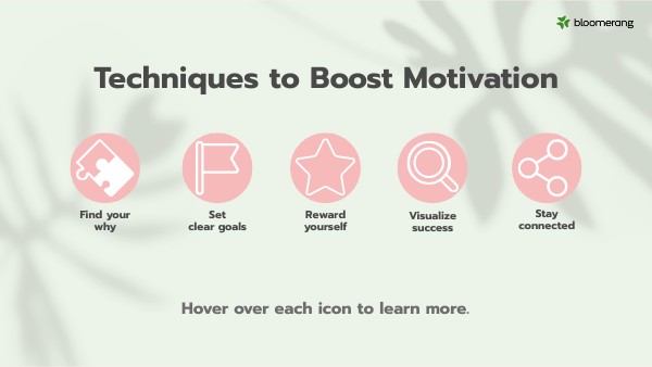 Techniques to Boost Motivation
