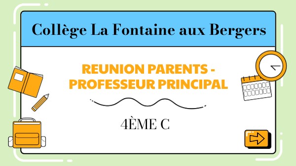 Copie - PARENTS EVENING PRESENTATION