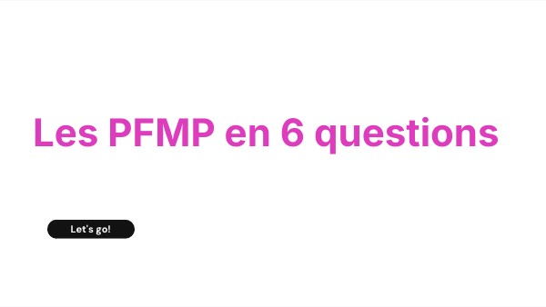 Quiz PFMP | Genially