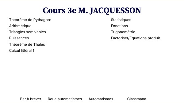 Cours 3e | Genially