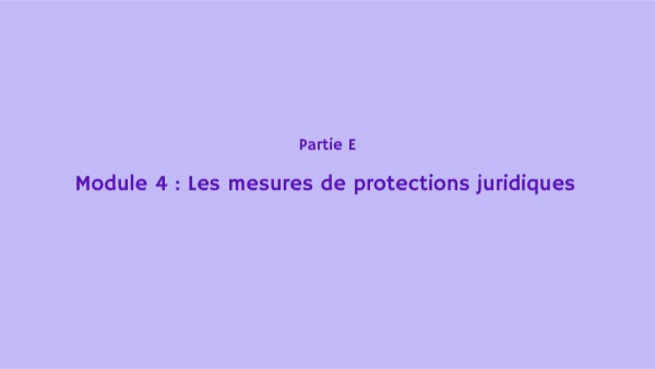 PARTIE E - MODULE 4