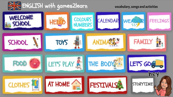English games2learn | Genially