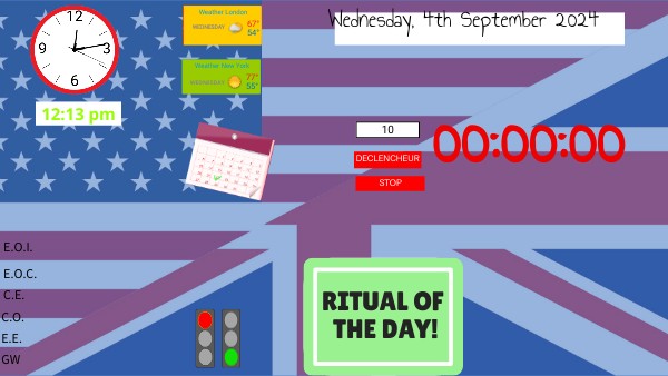 My Classroom Screen-English Class