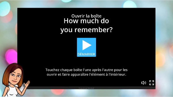 Wordwall quiz de rentrée 3è