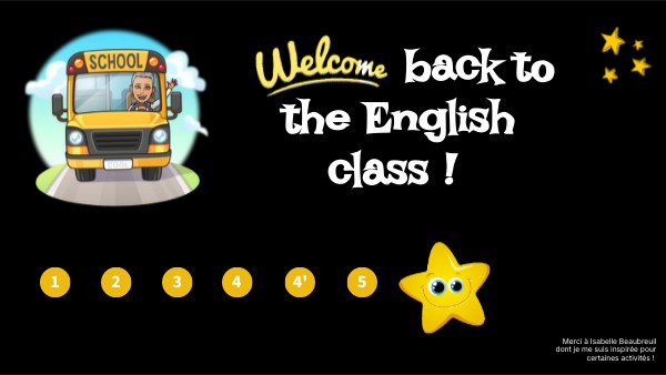 Séquence Welcome back ! 4ème | Genially