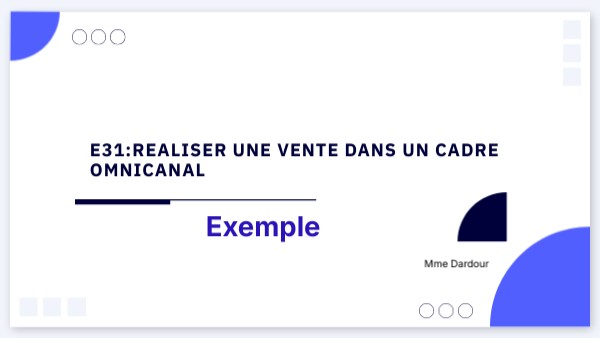 E31: Réaliser une vente | Genially