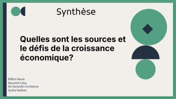 Synthèse Chapitre 1 | Genially