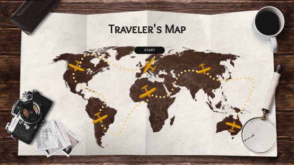TRAVELER'S WORLD MAP | Genially