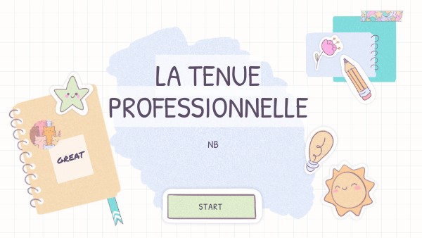 Quiz tenue professionnelle | Genially