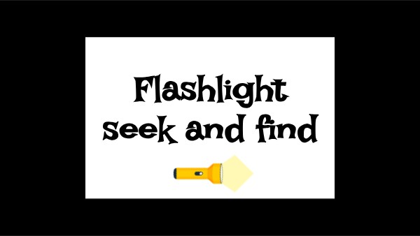 Flashlight Seek and Find
