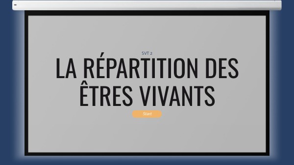 SVT2 6ème La répartition des êtres vivants