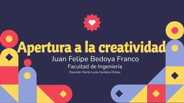 Apertura a la creatividad | Genially