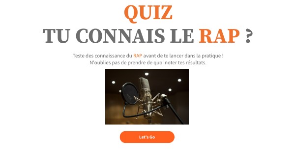 Tu crois que tu connais le RAP