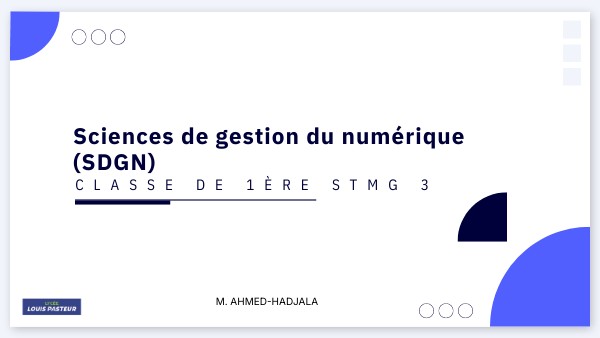 SDGN 1ère STMG3 2024-25 M. AHMED-HADJALA | Genially