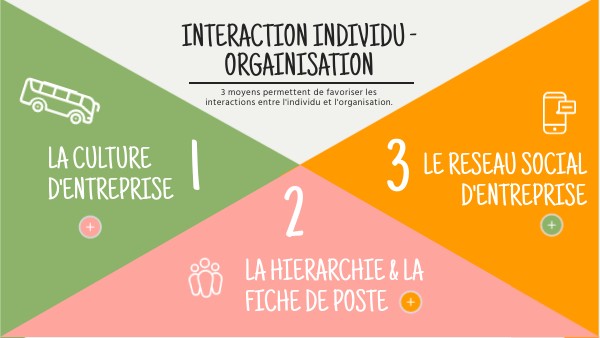 Interactions individu - organisation | Genially