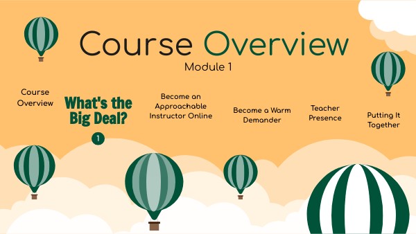 Humanizing Online - Module 1 | Genially