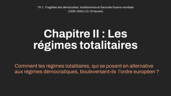 Les régimes totalitaires | Genially