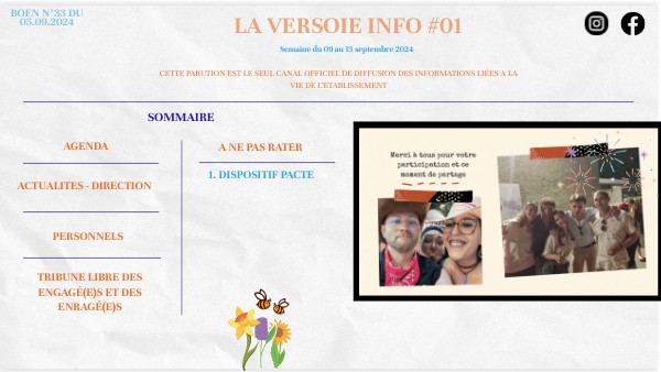 LA VERSOIE INFO #01