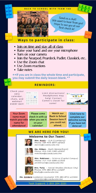 Welcome back newsletter | Genially