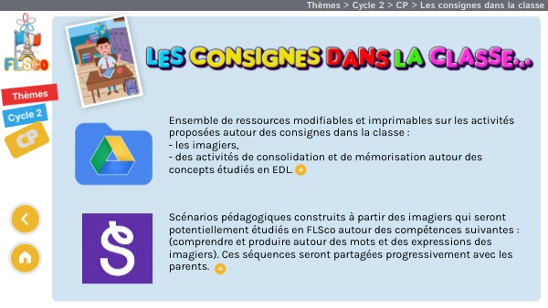 CP - Les consignes dans la classe