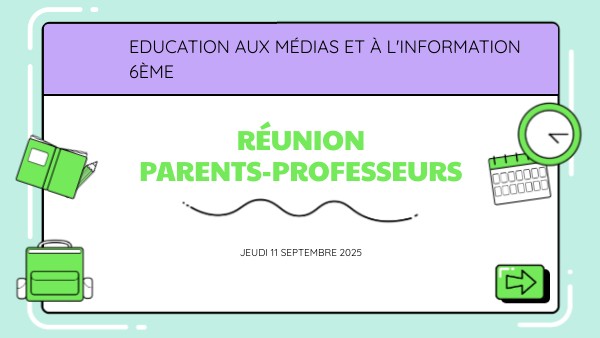 Présentation EMI /CDI réunion parents-profs 6e